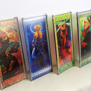 8x Alphonse Mucha - the Morning Star: the Moon, the Pole Star and the ...