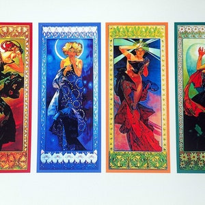 8x Alphonse Mucha - the Morning Star: the Moon, the Pole Star and the ...