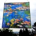 Claude Monet Water Lilies, Stained Glass and Printing on Canvas. Print ...