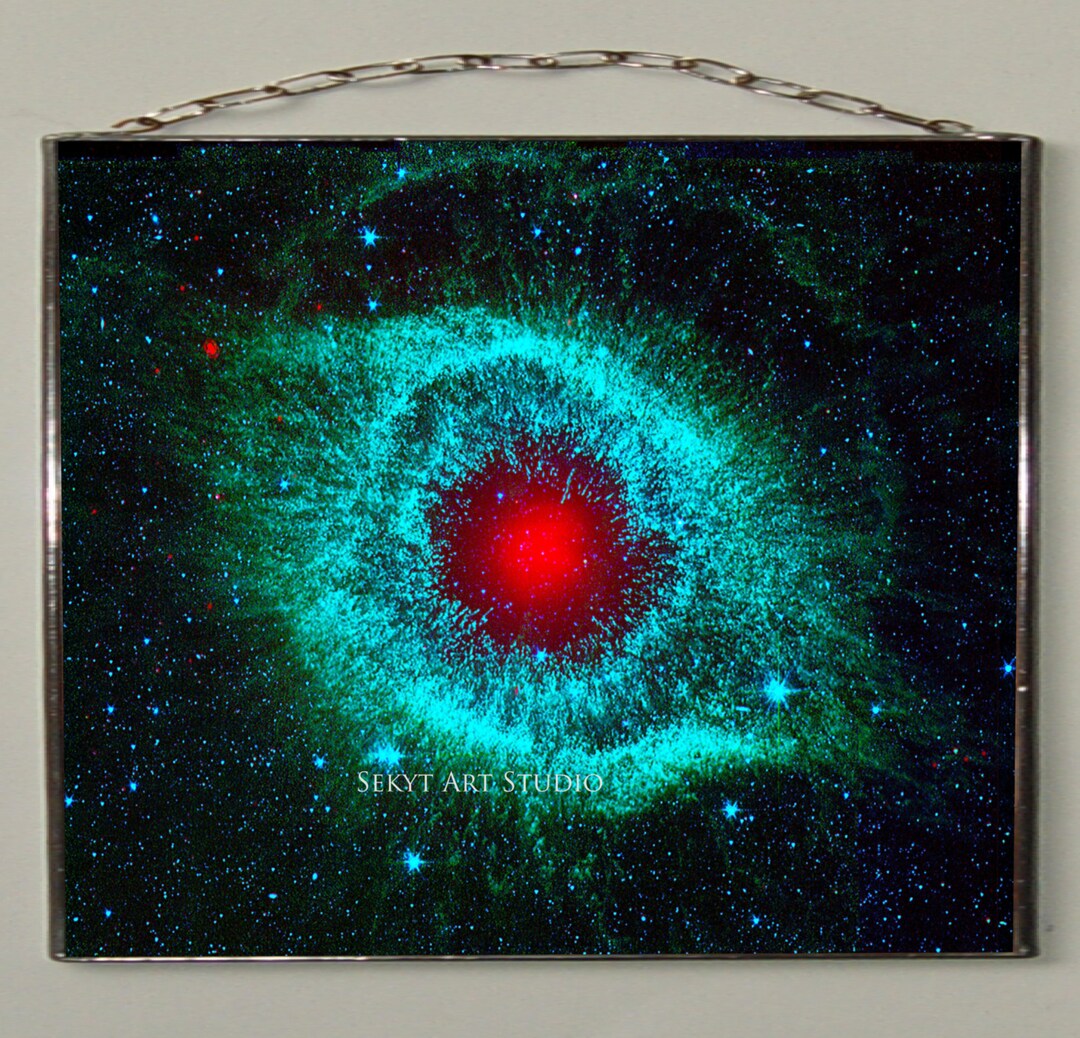 Comets Kick up Dust in Helix Nebula. Stained Glass and Print on Canvas ...
