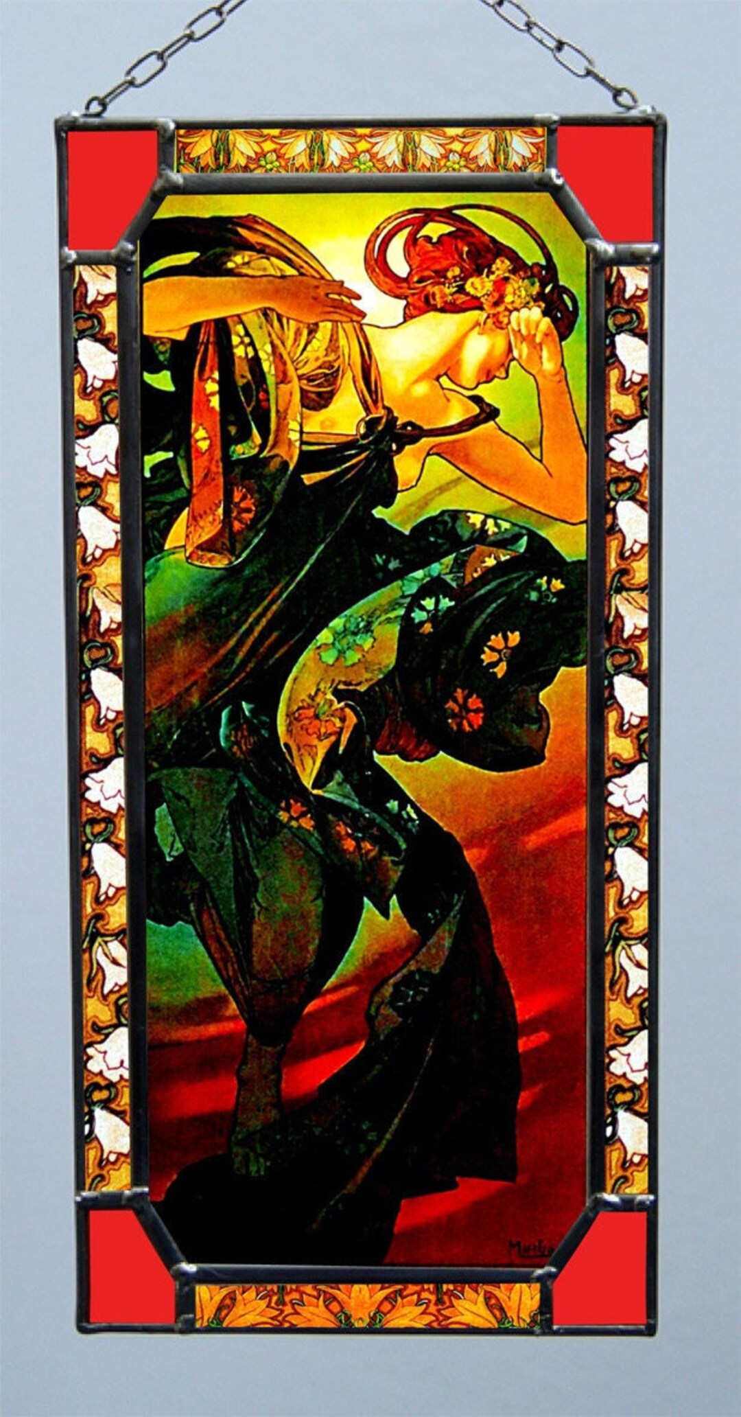 Alphonse Mucha - the Moon and the Stars: the Evening Star, Stained ...