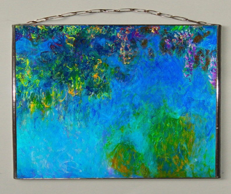 Claude Monet Wisteria 1925 Stained Glass and Printing on - Etsy