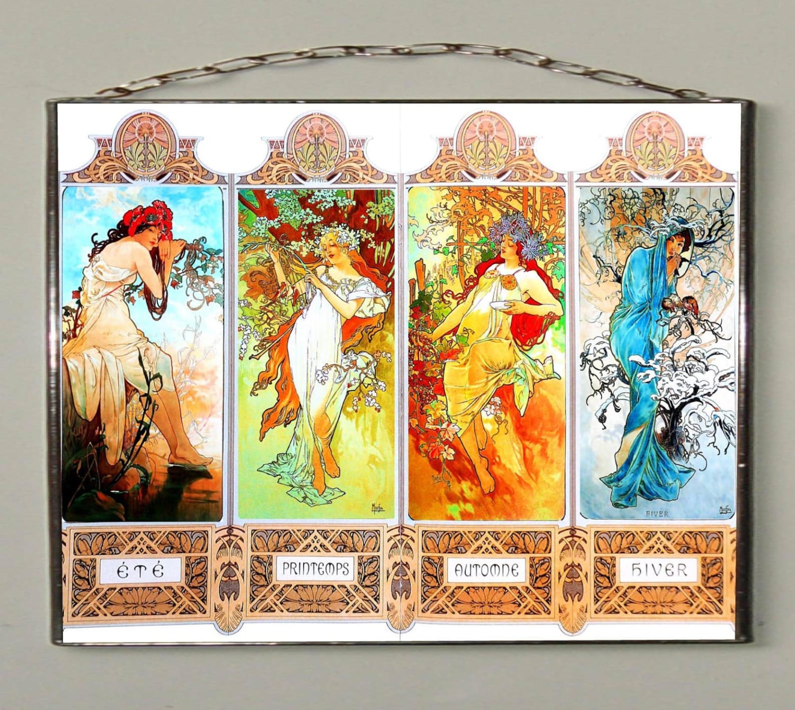 Alphonse Mucha Four Seasons: Spring Summer Autumn Winter - Etsy