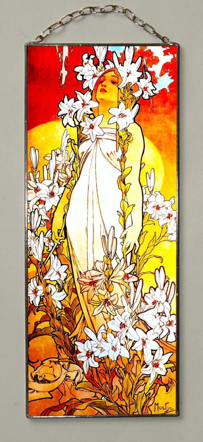 Alphonse Mucha the Flowers Rose Lily Carnation Iris | Etsy