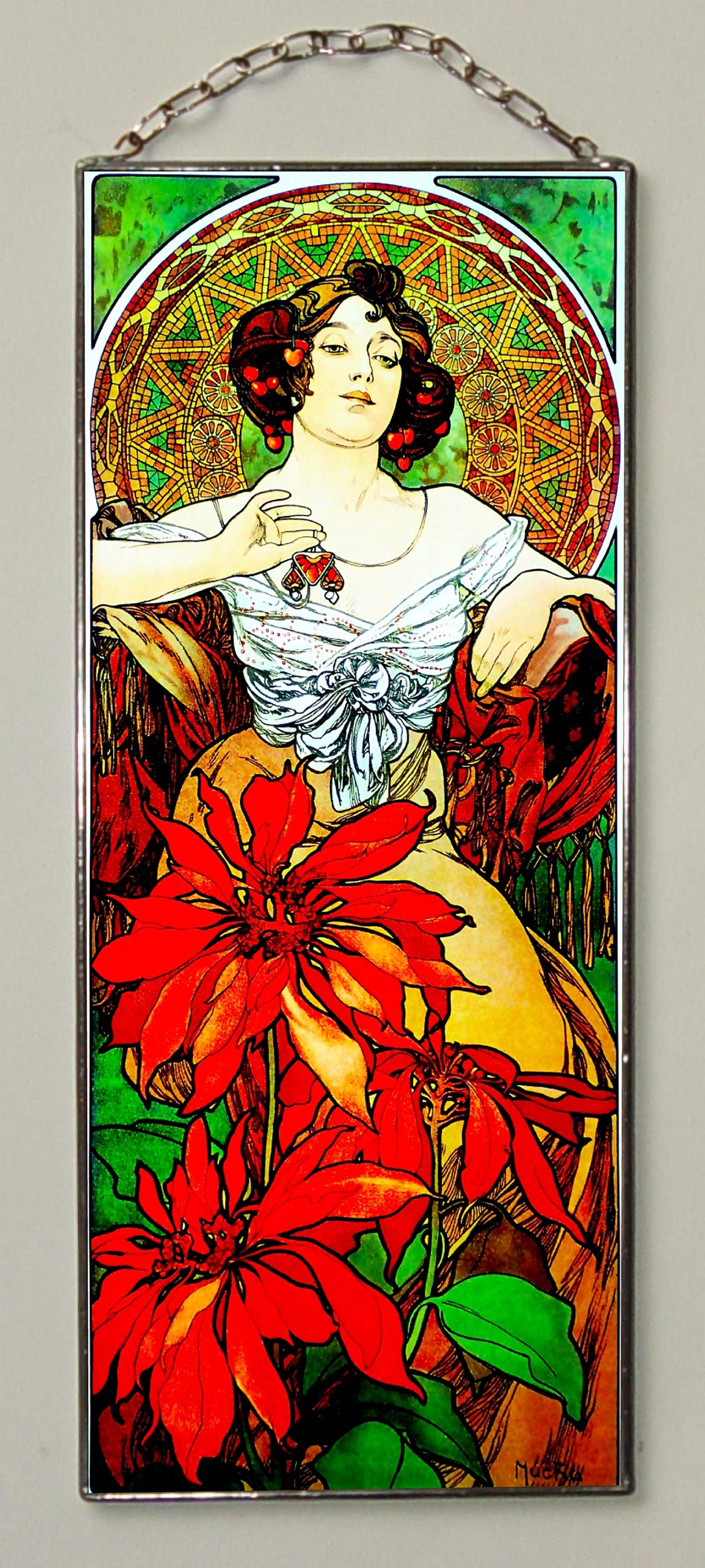 Alphonse Mucha AMETHYST Stained Glassstained Glass and - Etsy