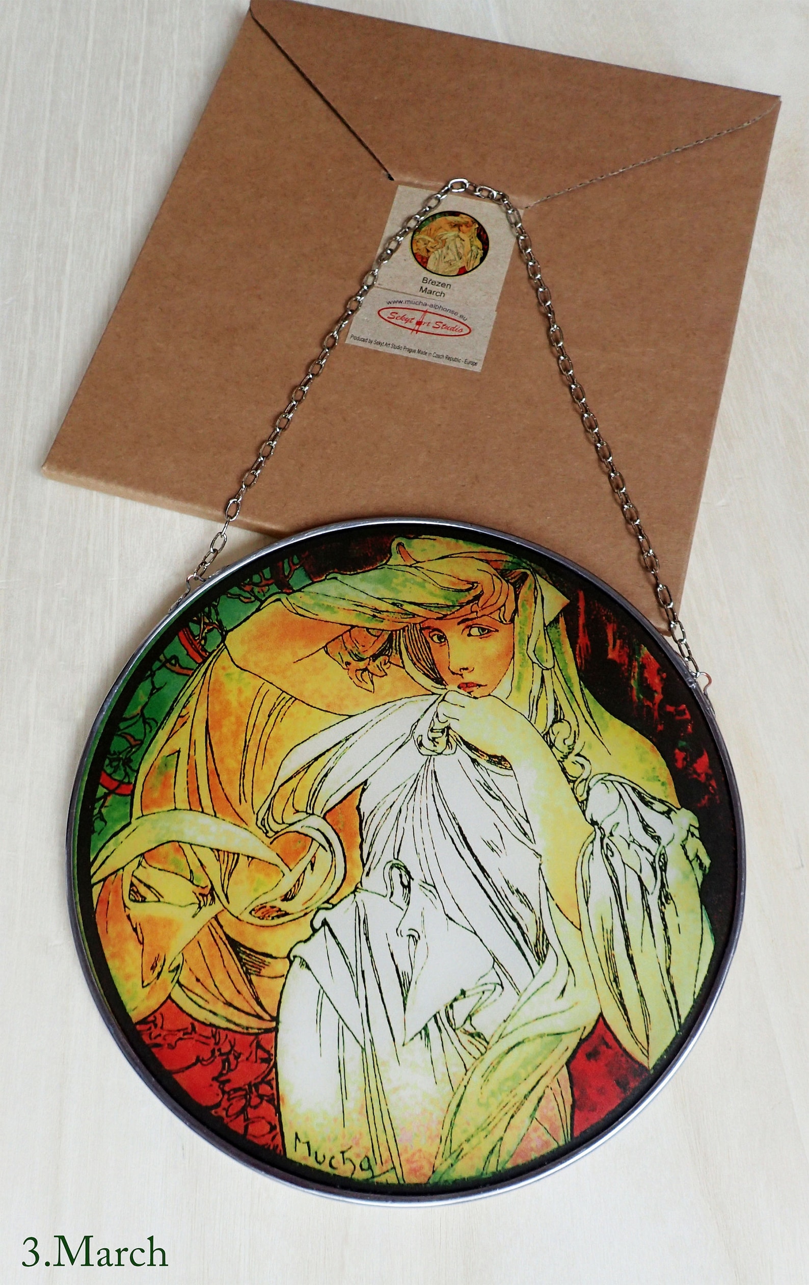 Alphonse Mucha the Months 1899 Stained Glass and Printing - Etsy