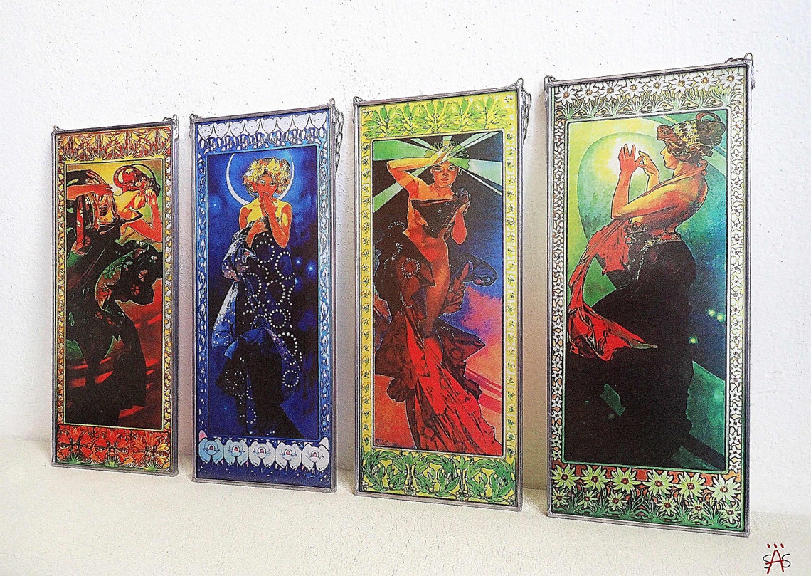 Alphonse Mucha the Moon and the Stars Evening Star - Etsy