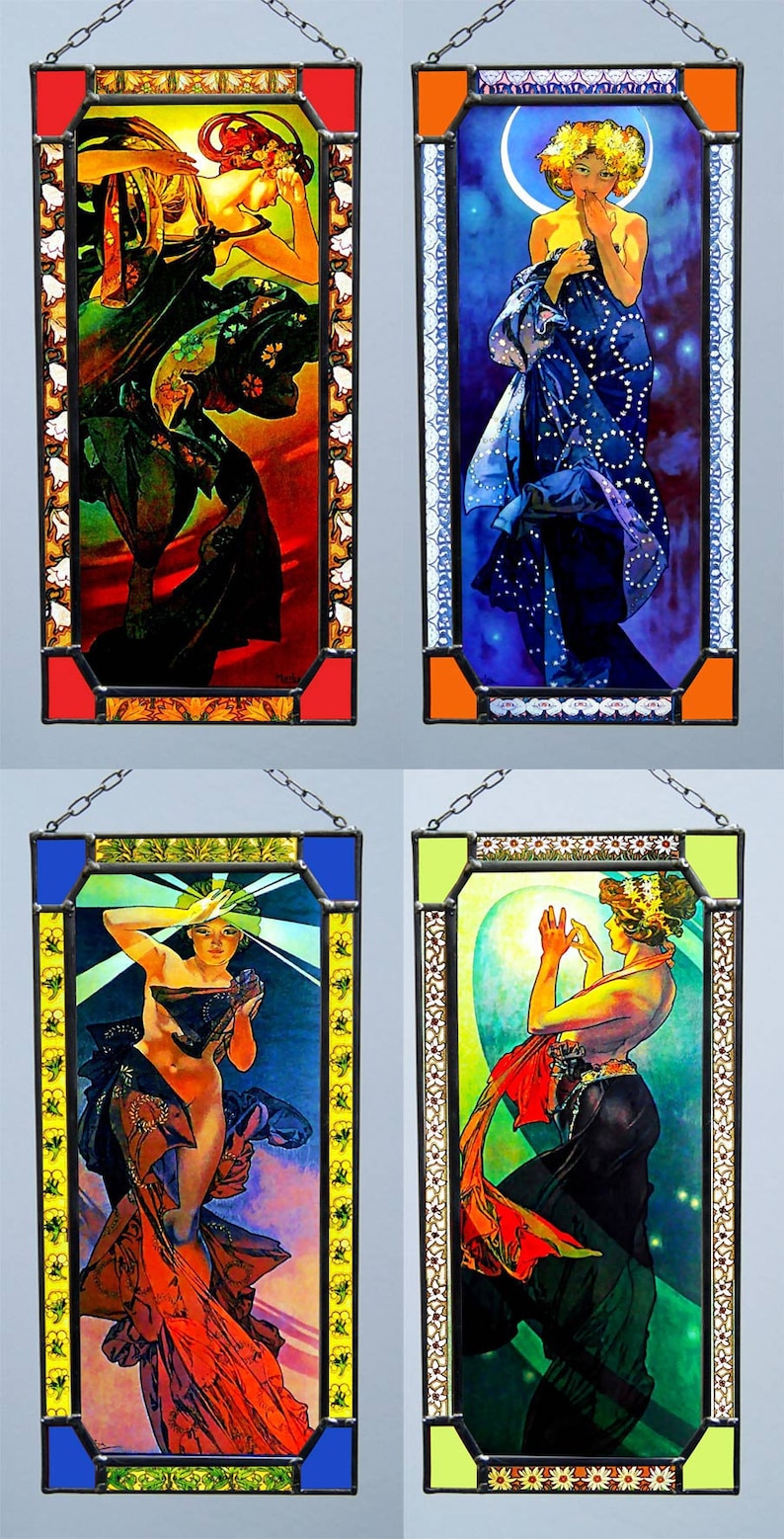 Alphonse Mucha the Moon and the Stars: the Evening Star - Etsy