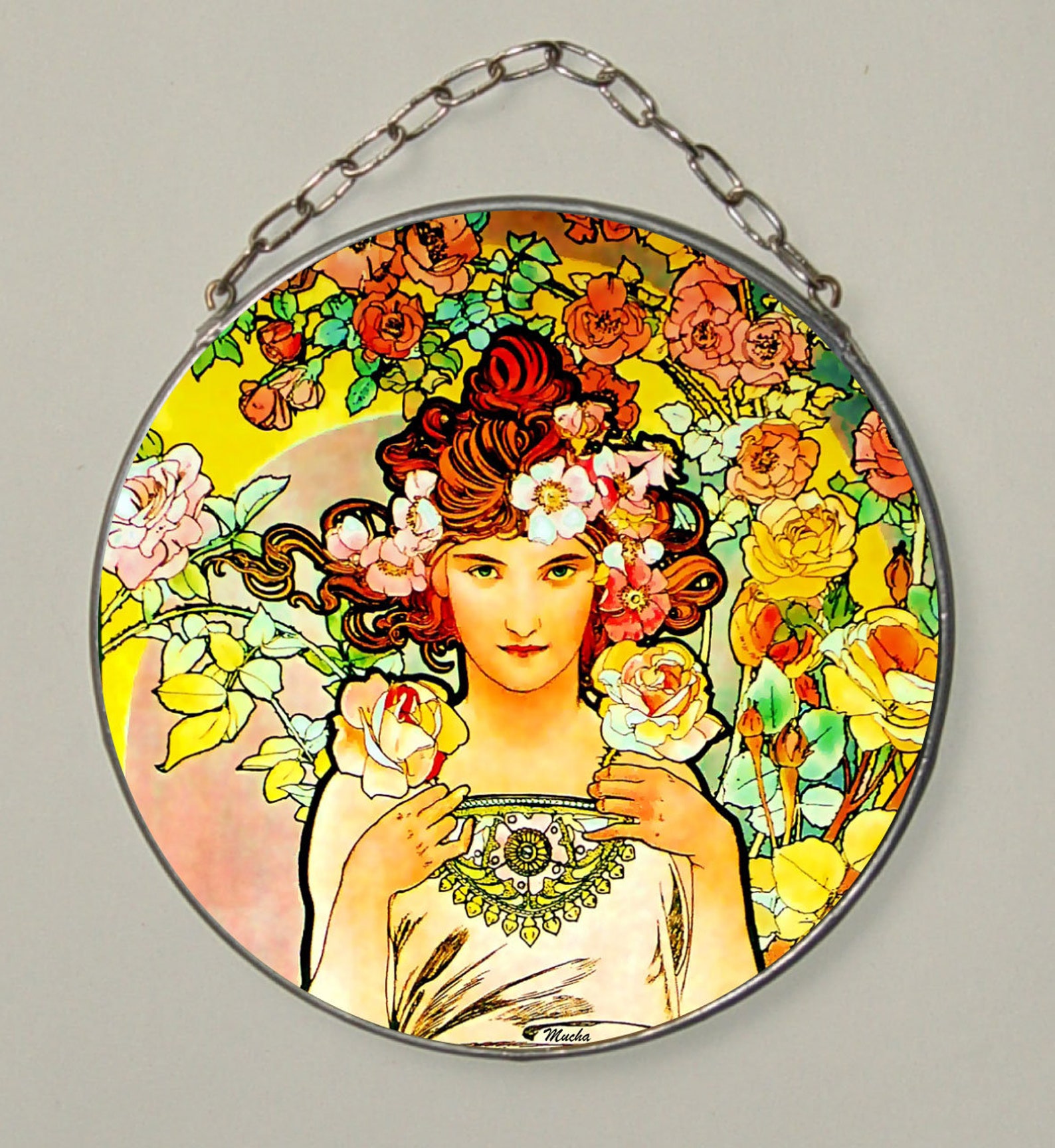 Alphonse Mucha The Flowers Rose Lily Carnation Iris | Etsy