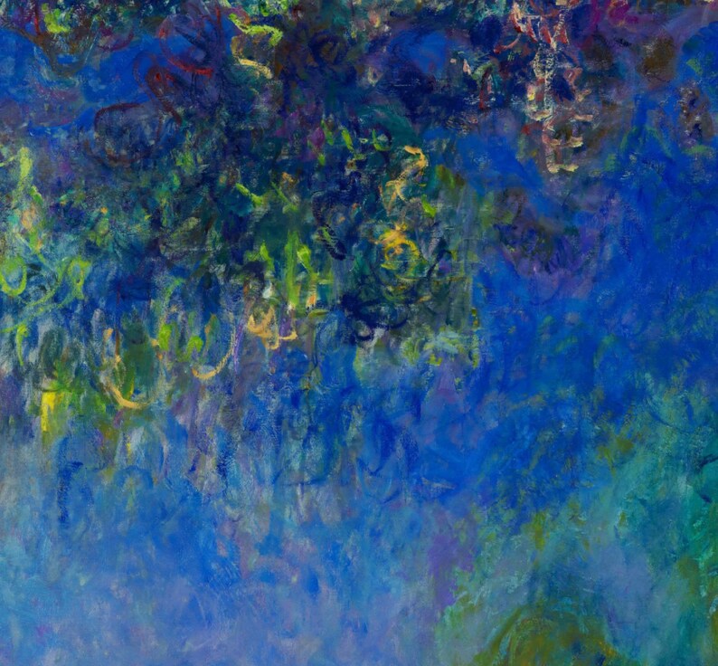 Claude Monet Wisteria 1925 Stained glass. | Etsy