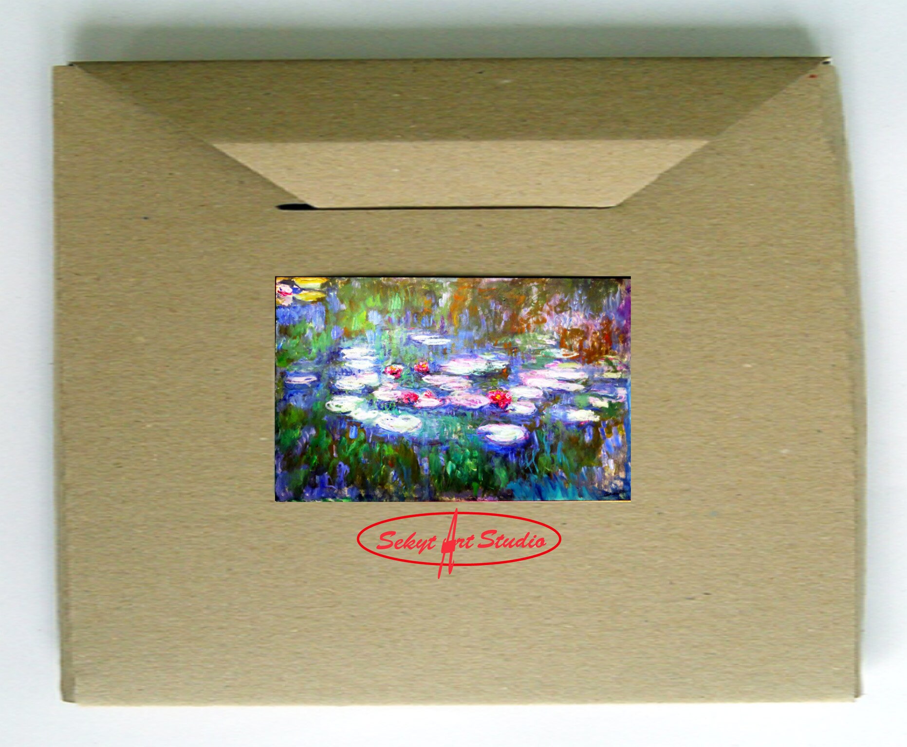 Claude Monet Water Lilies Stained Glass and Printing on | Etsy