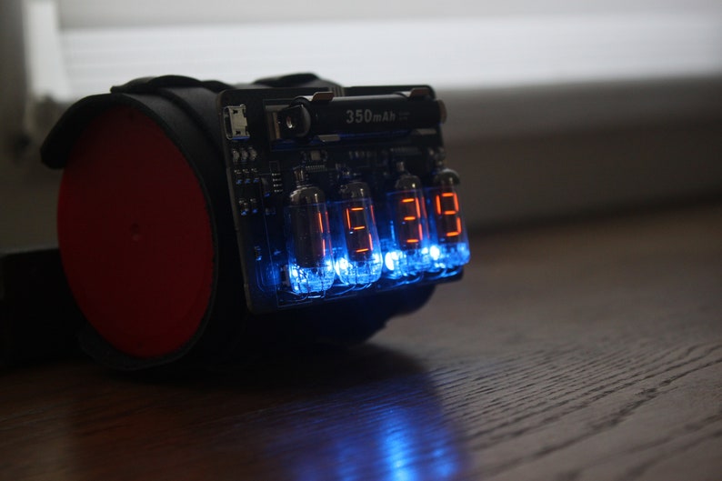 Nixie Era Vfd Numitron Smallest Ussr Tubes Iv-16 Wrist Watch | Etsy