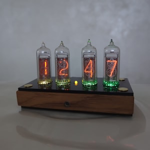 Nixie Tube Clock Includes IN-14 Tubes and Case Old School Combined With ...