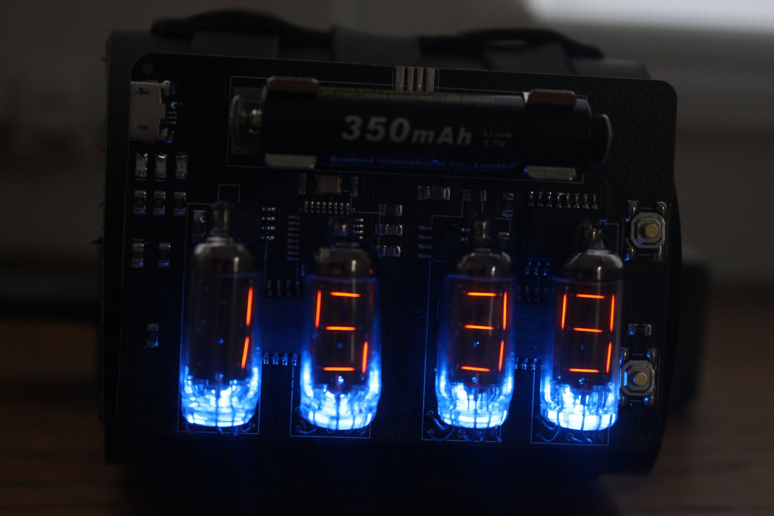 Nixie Era Vfd Numitron Smallest Ussr Tubes Iv-16 Wrist Watch | Etsy