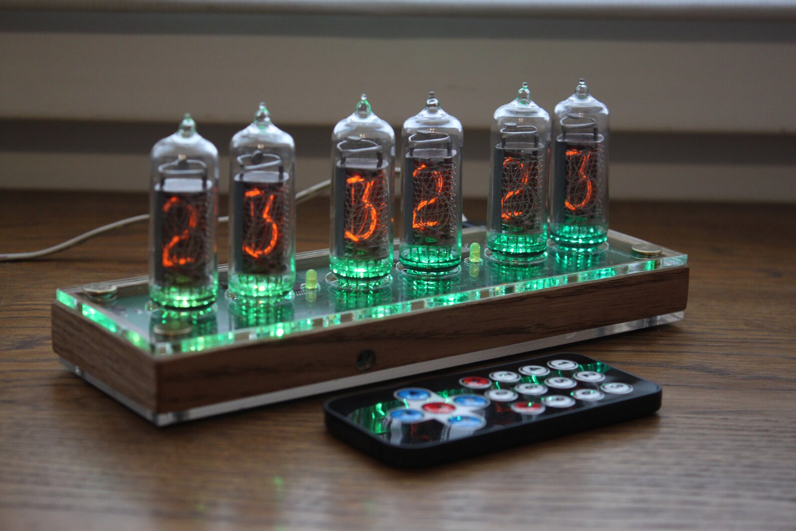 Nixie Tube Clock Include IN-14 Tubes and Wooden Case With - Etsy