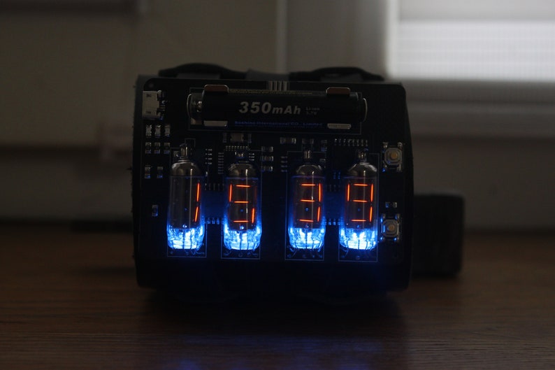 Nixie Era Vfd Numitron Smallest Ussr Tubes Iv-16 Wrist Watch | Etsy