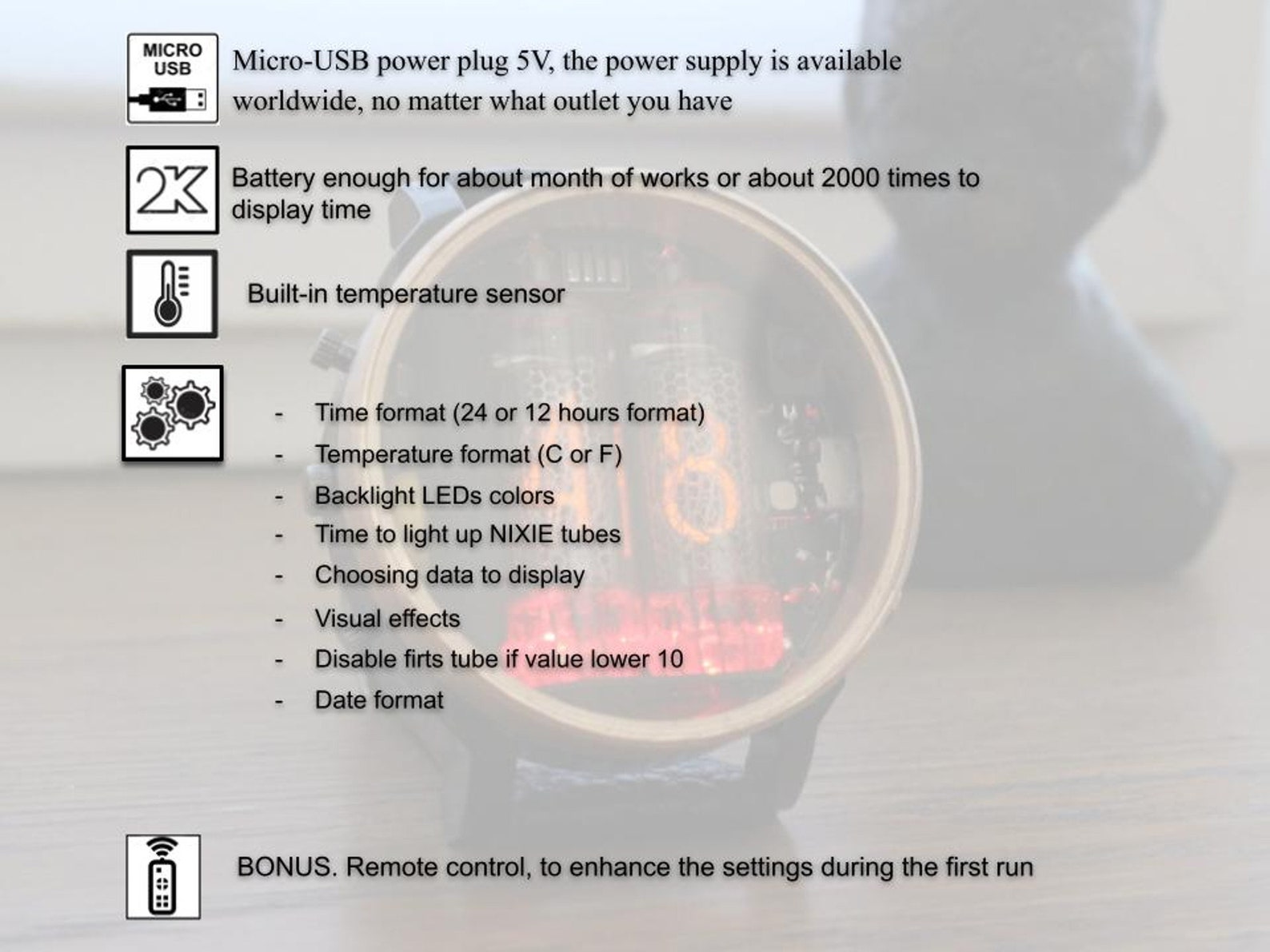 Nixie Tube Watch Wrist RFT Z5900 and NEC LD-955A Unique Model - Etsy
