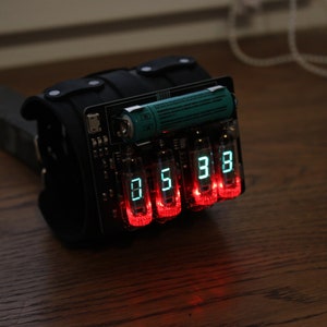 Vfd Wrist Watch Clock Steam Punk Portable Style Date Month Temperature ...