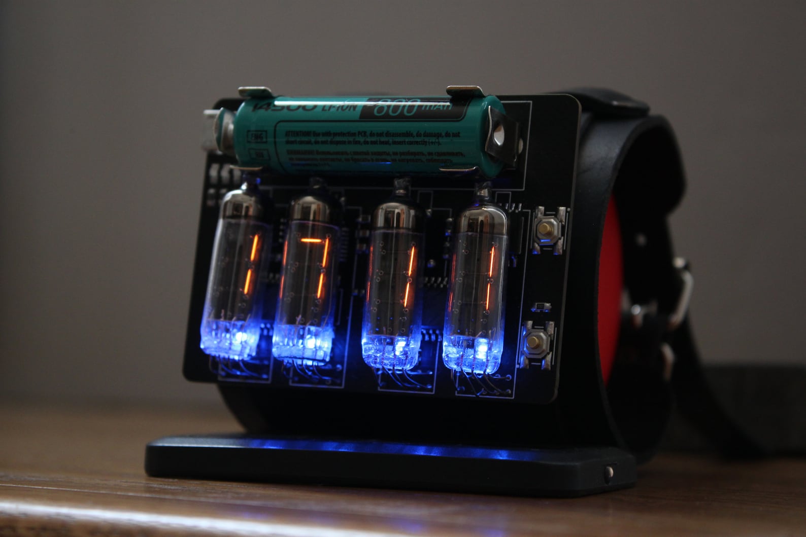 Nixie Era Vfd Numitron Iv-9 Wrist Watch Clock Steam Punk | Etsy