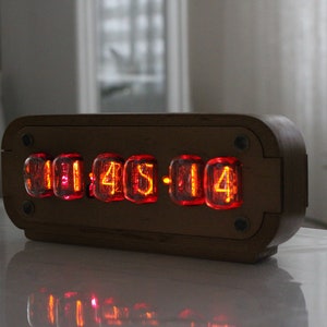 Nixie Tube Clock, Includes IN-12 Tubes, Remote Control, Temperature ...