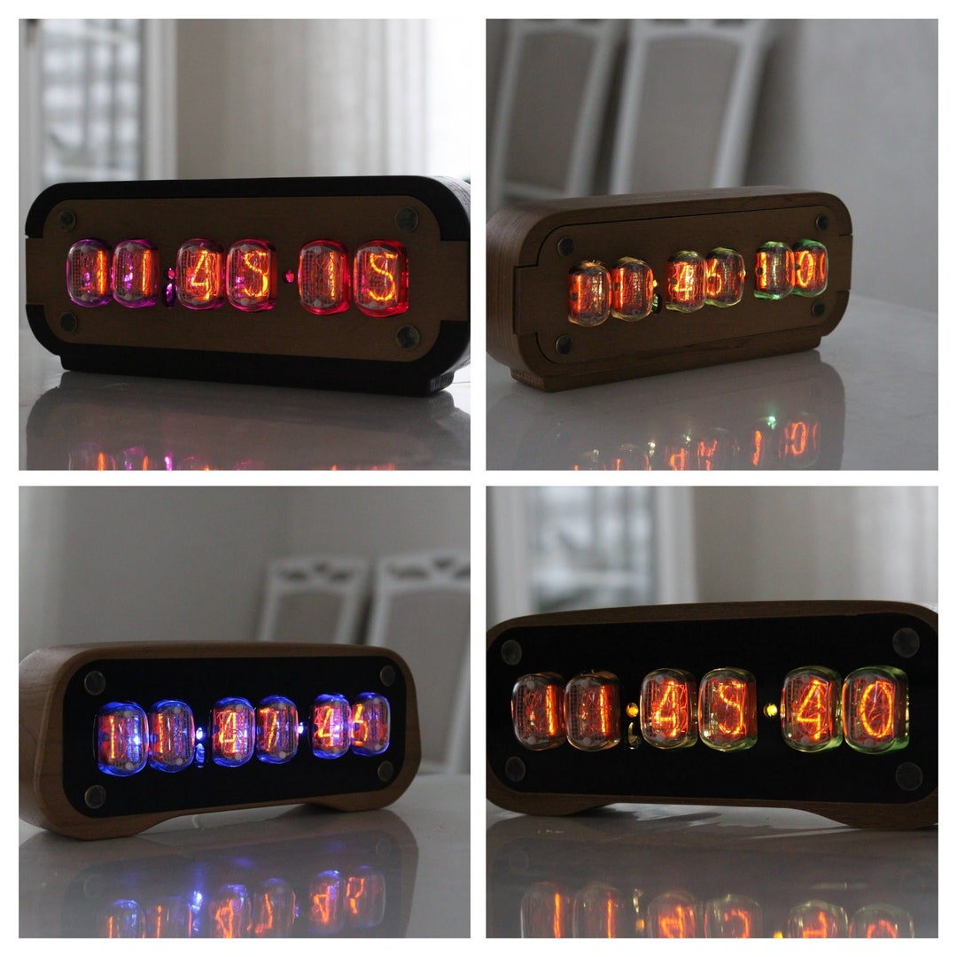 Nixie Tube Clock, Includes IN-12 Tubes, Remote Control, Temperature ...