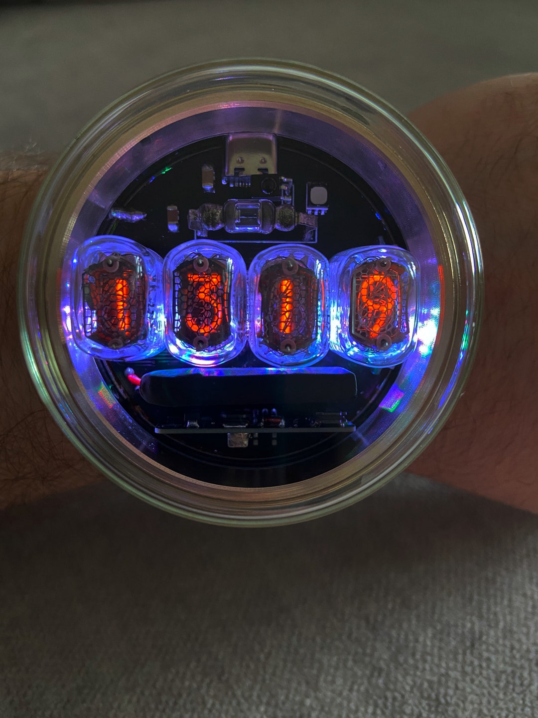 Nixie Tube Watch Wrist IN-17 Clock Ticker Style Compact - Etsy