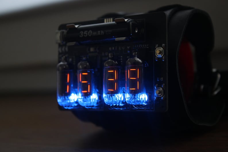 Nixie Era Vfd Numitron Smallest Ussr Tubes Iv-16 Wrist Watch - Etsy Canada