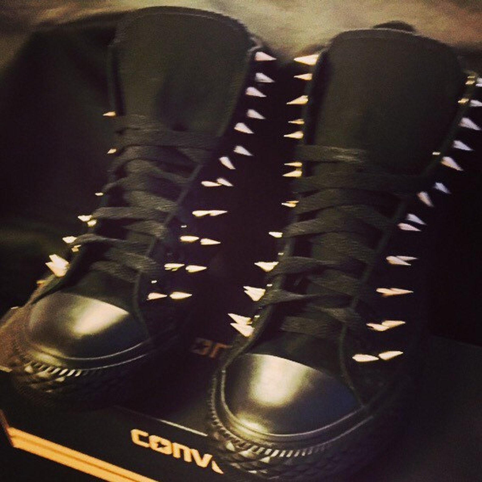 Spiked Converse Chuck Taylor Shoes - Etsy