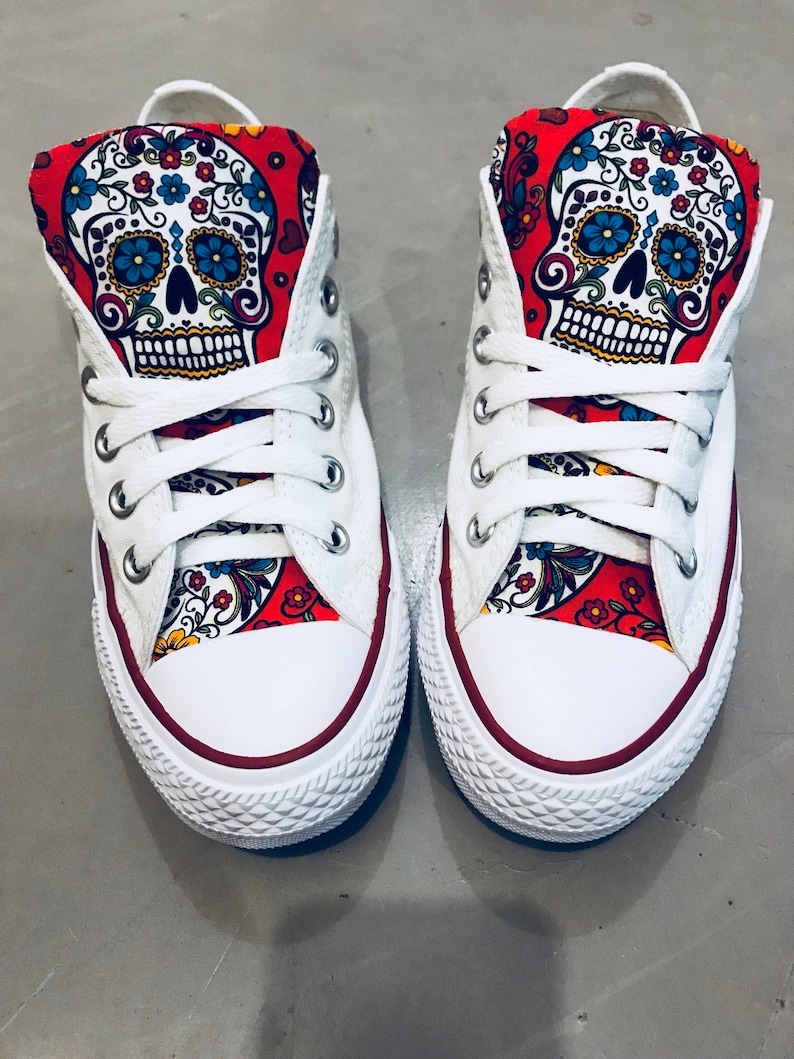 Sugar Skull Converse Chuck Taylor Shoes | Etsy