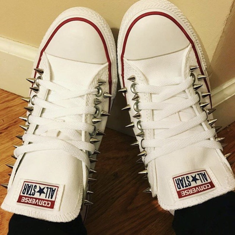 Spiked Converse Chuck Taylor Shoes - Etsy