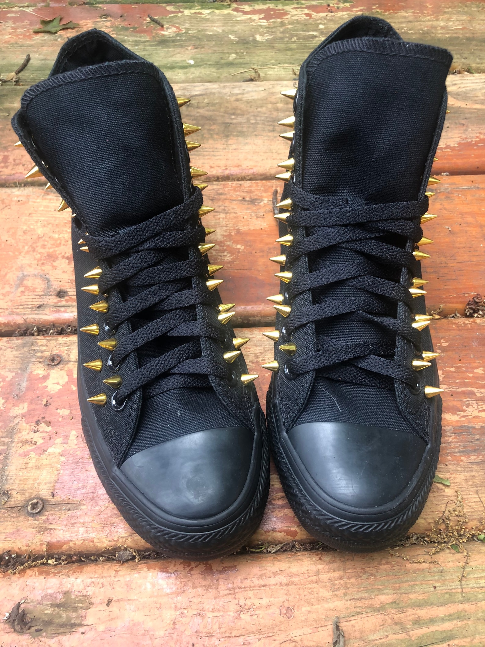 Spiked Converse Chuck Taylor Shoes - Etsy