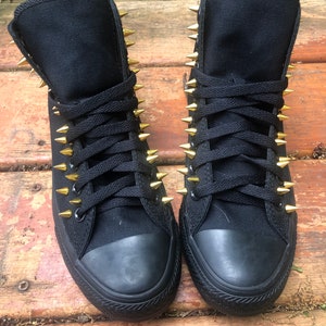 Spiked Converse Chuck Taylor Shoes - Etsy