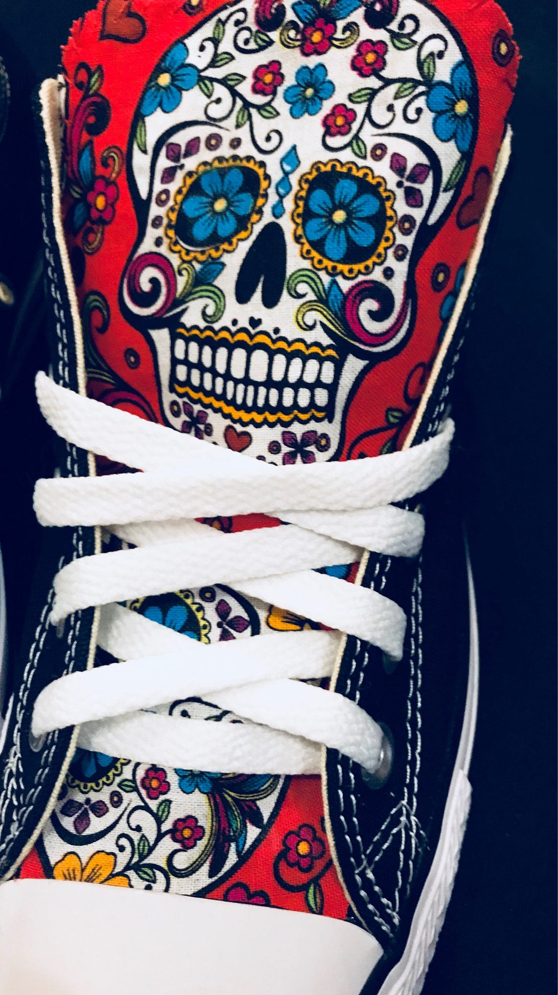 Sugar Skull Converse Chuck Taylor Shoes | Etsy