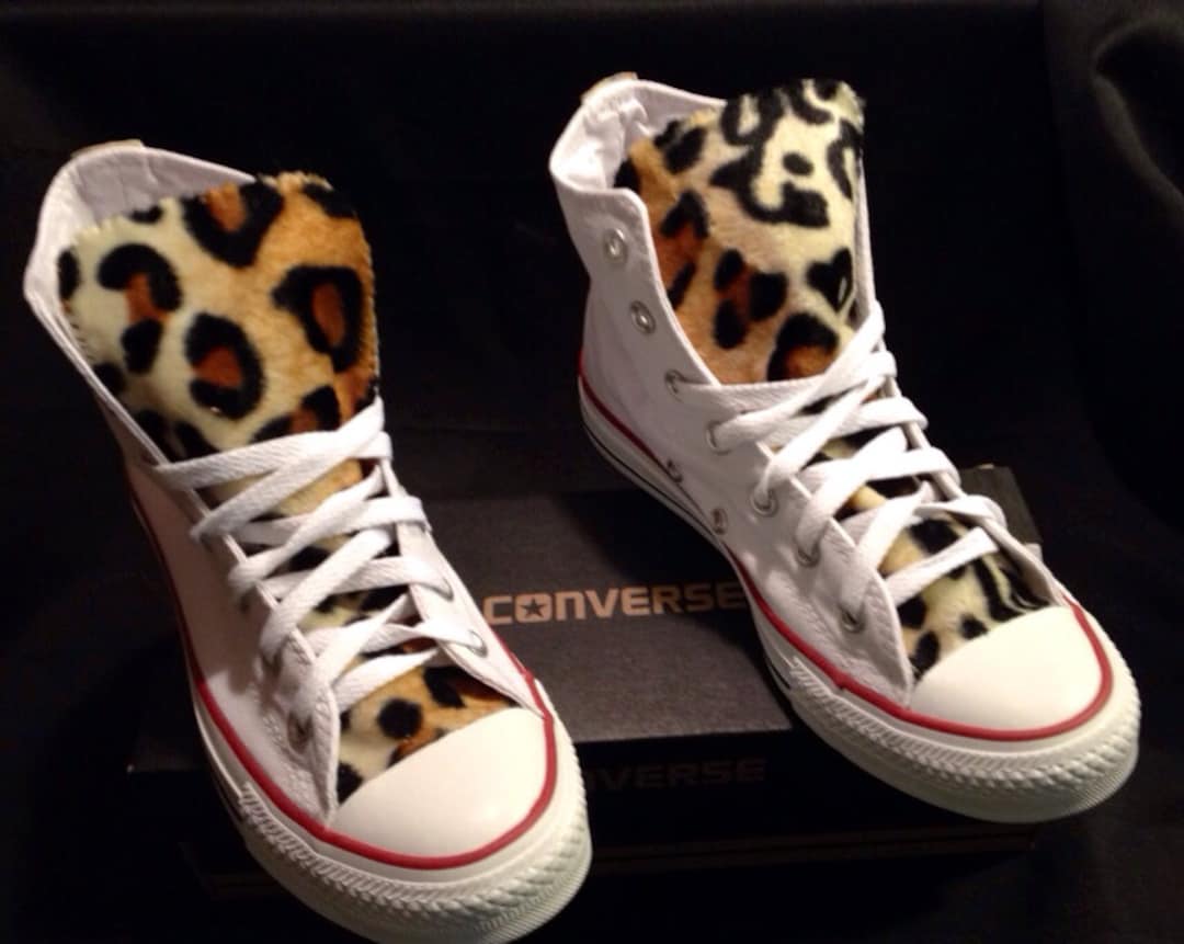 Leopard Print Converse Chuck Taylor All Star Shoes - Etsy
