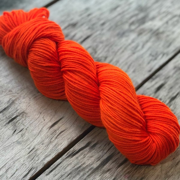 Bright Orange Yarn - Etsy