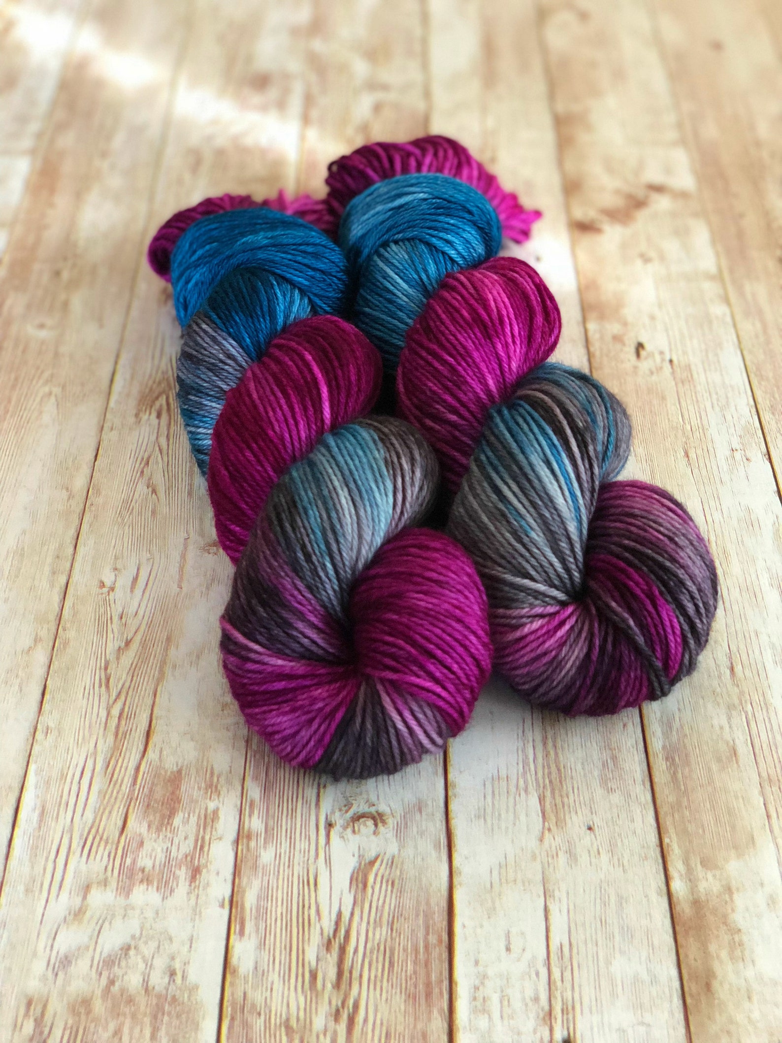 YarnPRE-ORDER knitmare hand dyed yarn worsted yarn dk | Etsy