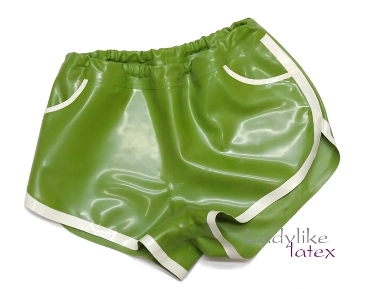 Womens Latex Rubber Shorts With Front Pockets | Etsy