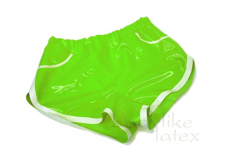 Womens Latex Rubber Shorts with front pockets | Etsy
