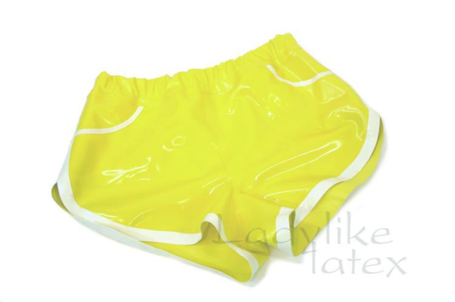 Womens Latex Rubber Shorts With Front Pockets - Etsy