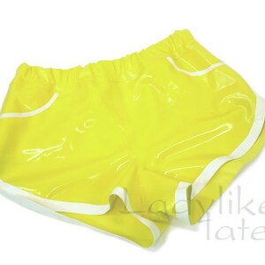 Women's Latex Rubber Shorts With Front Pockets - Etsy