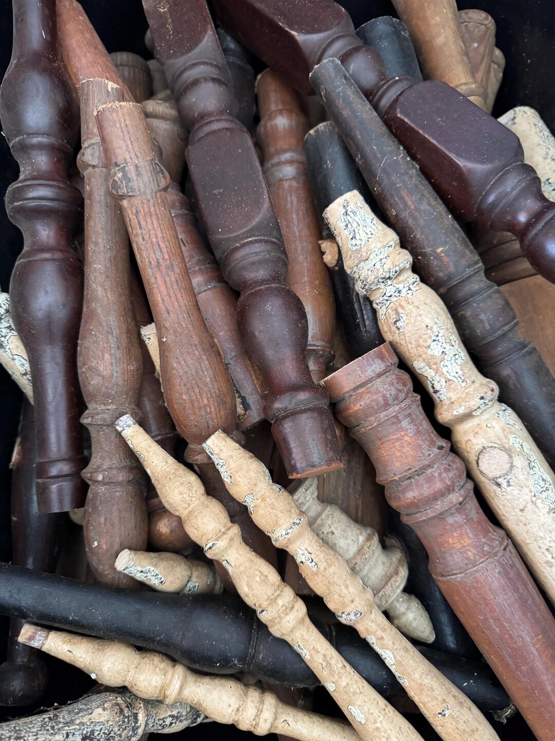 MORE Salvaged Wood Spindles - Antique, Choose Your Set, Vintage, Rustic ...