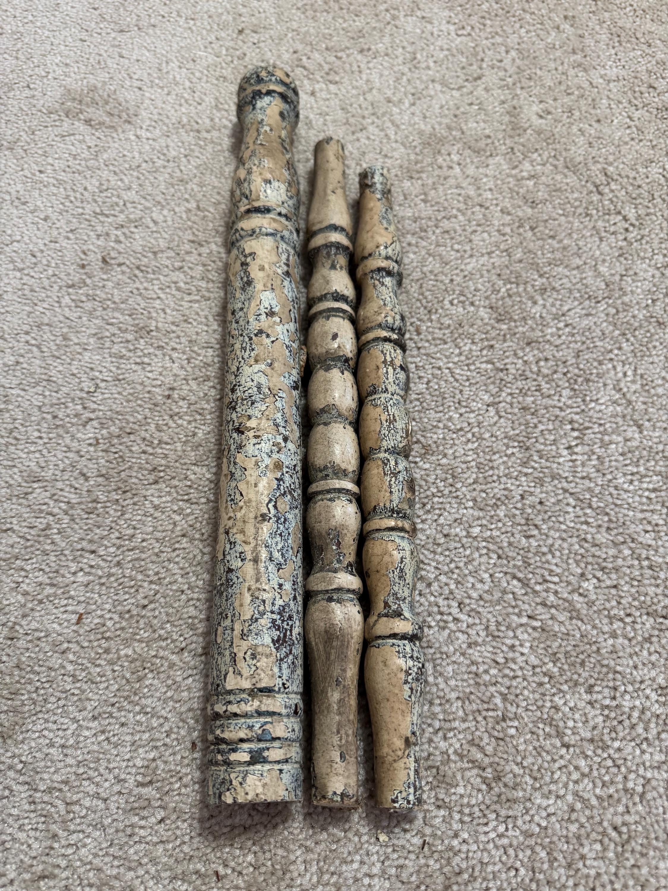 MORE Salvaged Wood Spindles - Antique, Choose Your Set, Vintage, Rustic ...