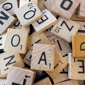 Vintage Scrabble Tiles: Craft Supplies, Jewelry Making, & Game Pieces ...