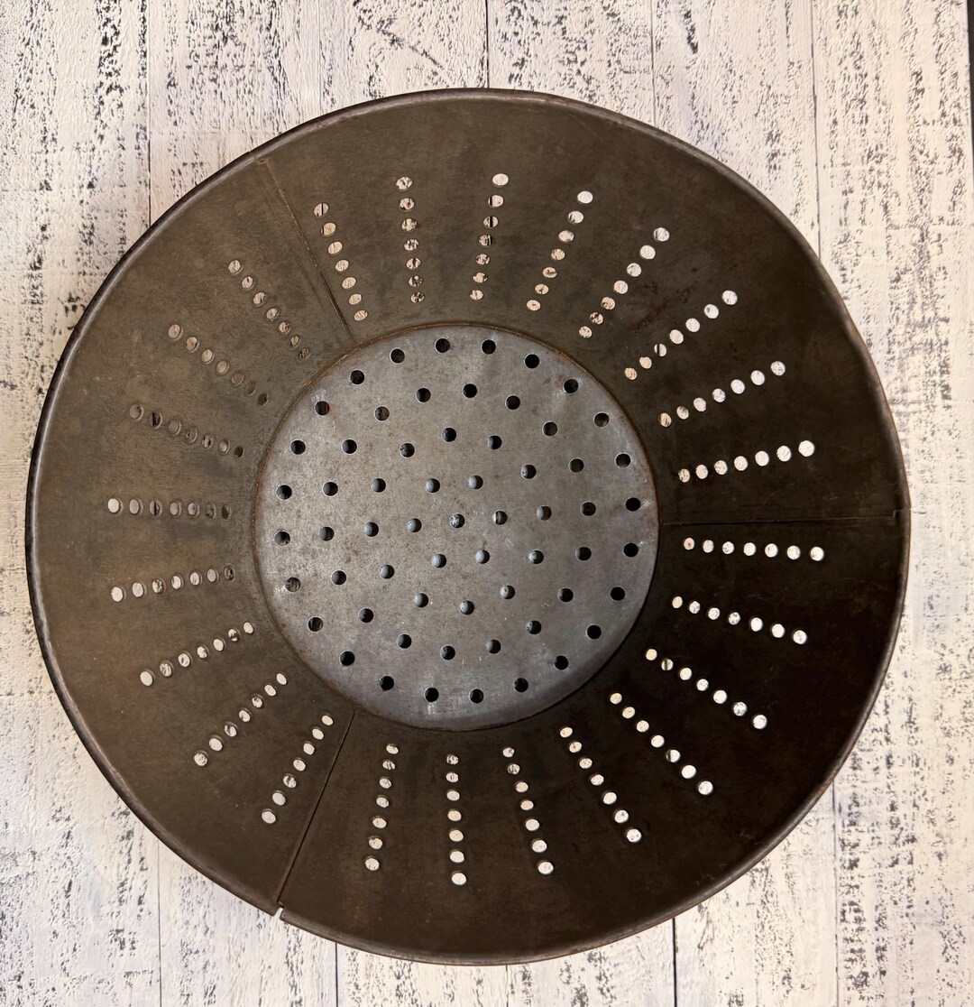 Vintage Metal Colander/strainer Vintage, Table Display, Wind Chime ...