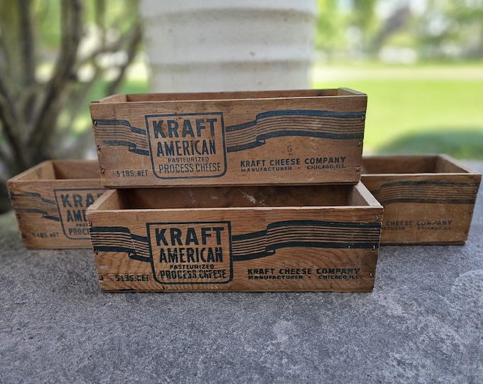 Vintage Kraft Cheese Box - Crafts, Assemblage, Storage, Vintage ...