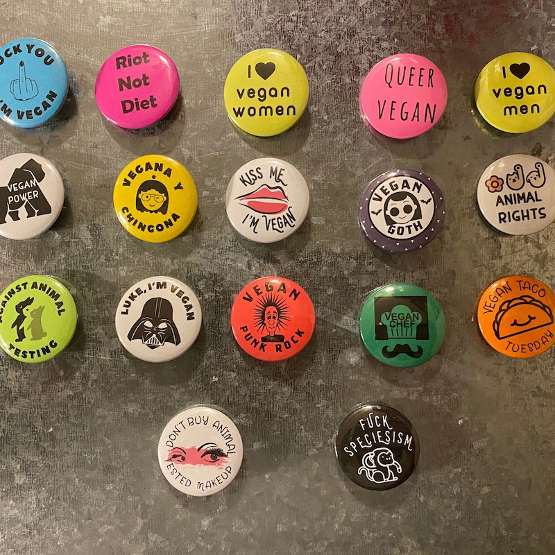 Vegan Pin - Etsy