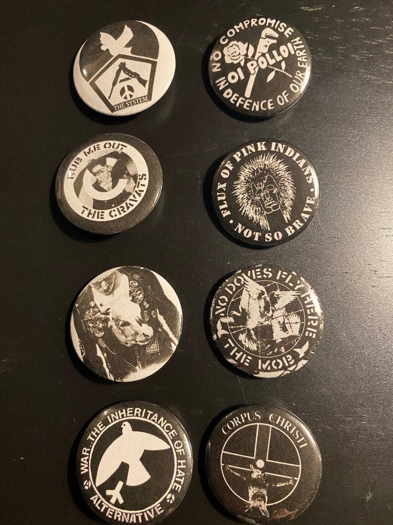 19 Crass Records, Peace Punk, Anarcho Band Buttons / Pins - Etsy