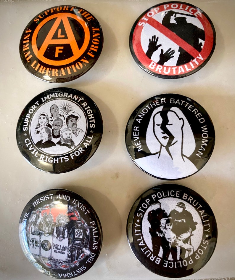 19 Activist, Anarcho Punk, Resist and Exist Pins - Etsy