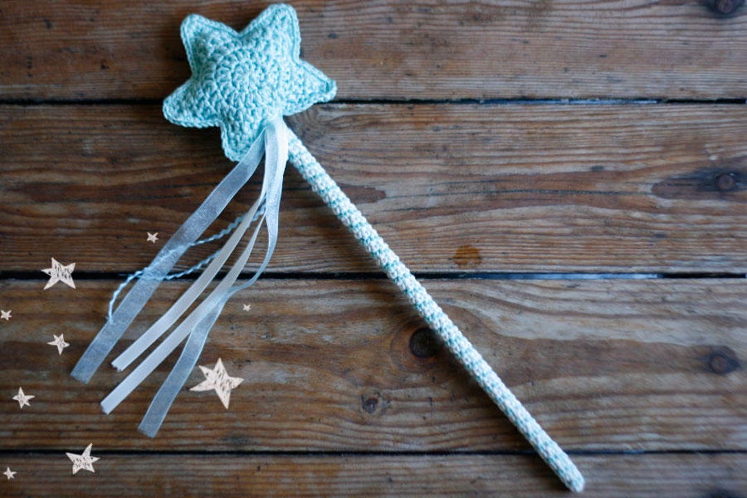 Magical Crochet Wand – Fairy, Princess & Wizard Costume Accessory ...
