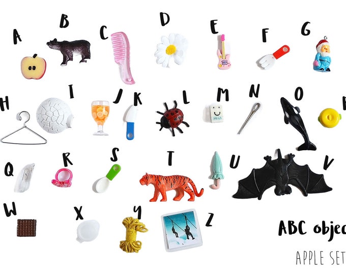 Montessori Language Objects ABC Miniatures Trinkets Alphabet Letter ...